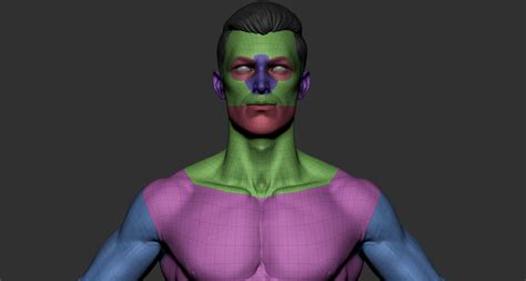 Male Base Mesh For Production D Model Obj Ztl Fbx Free D