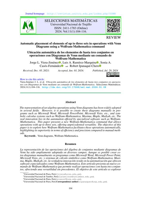Pdf Automatic Placement Of Elements Of Up To Three Sets In Operations