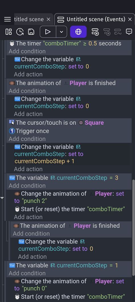 How Do I Create A Combo System How Do I Gdevelop Forum