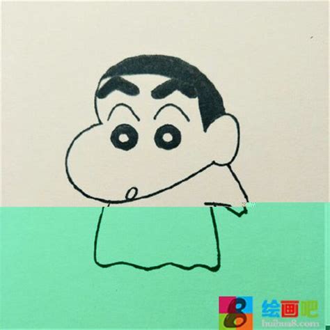 蜡笔小新简笔画头像 简笔画图片大全 普车都