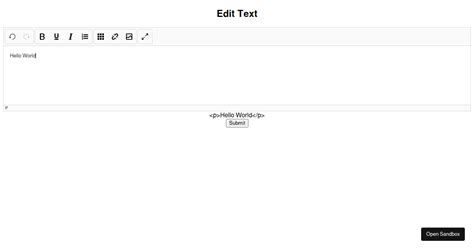 Suneditor React Examples Codesandbox