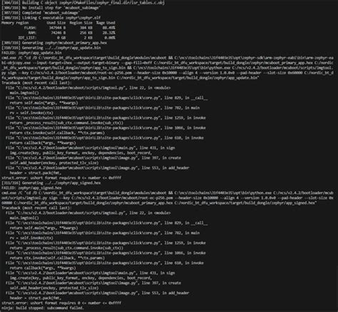 Error When Building Bt Mesh Dfu Ota Target On Dongle 52840 Struct