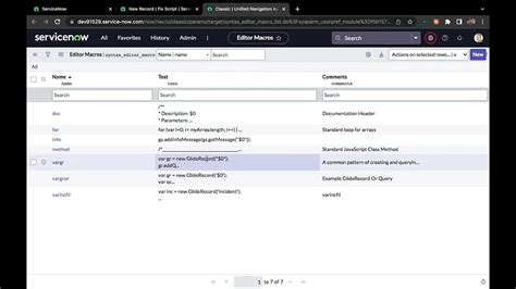 servicenow custom shortcuts code youtube
