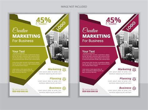 Premium Vector Modern Corporate Vactor Leaflet Layout Design Template