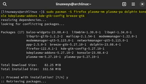 How To Install KDE Plasma On Arch Linux LinuxWays