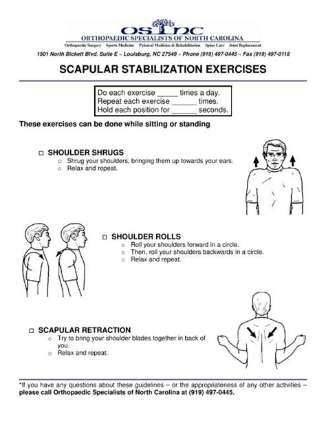 Scapular Stabilization Exercises