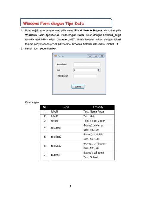 Modul Praktikum 3 Pemrograman Visual Pdf