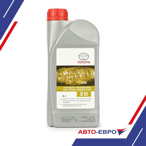 Масло трансмиссионное ATF TOYOTA Синтетическое 1л. купить c доставкой ...