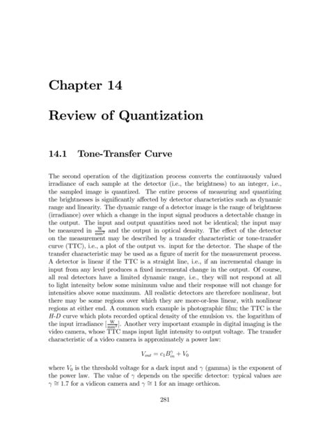 Chapter 14 Review Of Quantization