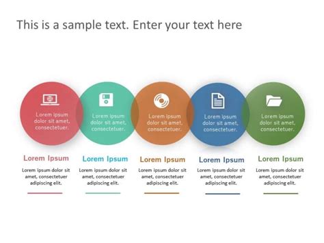 Colorful Circular Milestone Infographic For Business Planning Slide Template