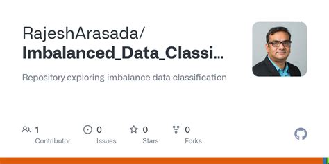 github rajesharasada imbalanced data classification repository