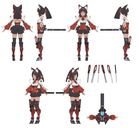 Nekomiya Mana Character Model Art Zenless Zone Zero Art Gallery Character Modeling Art