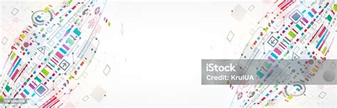 추상 기술 개념입니다 회로 기판 높은 컴퓨터 색상 배경 벡터 일러스트레이션 0명에 대한 스톡 벡터 아트 및 기타 이미지 0명 가상현실 개발 Istock