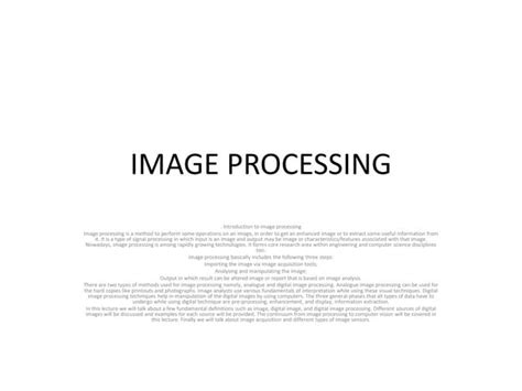 Image Processingpptx