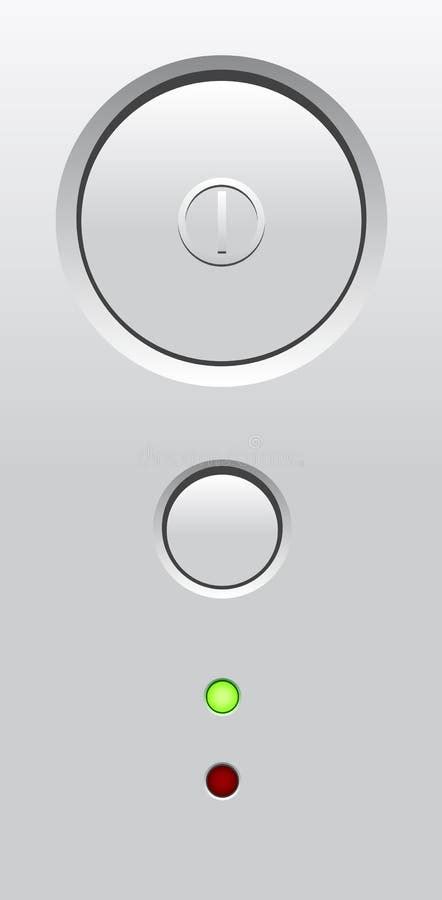 Computer Power Button Stock Vector Illustration Of Computer