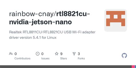 Github Rainbow Cnay Rtl Cu Nvidia Jetson Nano Realtek Rtl Cu Rtl Cu Usb Wi Fi