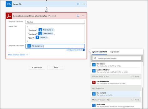 create your first workflow in microsoft power automate adobe acrobat