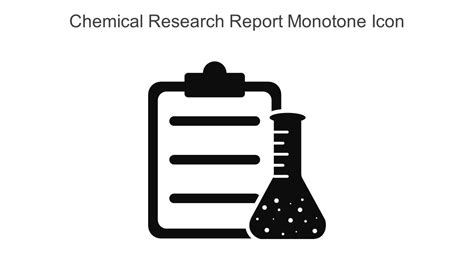 Chemical Research Report Monotone Icon In Powerpoint Pptx Png And Editable Eps Format PPT Sample
