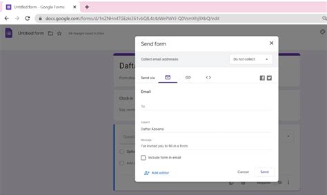 Form Absensi Online Di Google Form Contoh Cara Membuat Aplikasi Absensi Online Karyawan