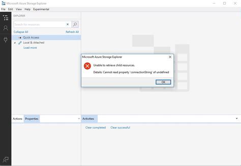 SOLVED Azure Storage Explorer Cannot Read Property ConnectionString