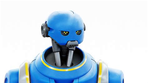 Protocol Droid V 2 Rigged For Unreal Engine Unity Mixamo Cgtrader