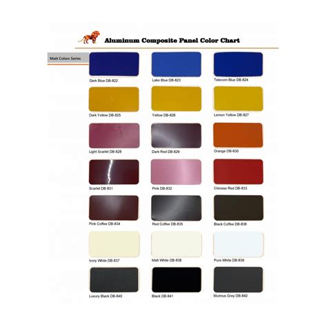 2024 Acp Color Chart Easy Building Plastic Co Ltd