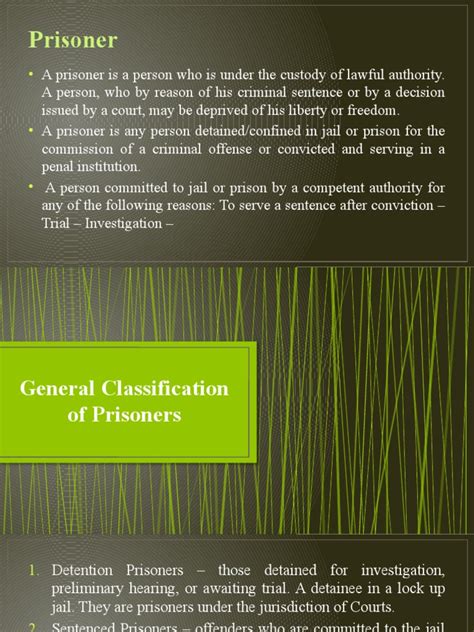 6 Classification Of Prisoners Pdf Prison Detention Imprisonment