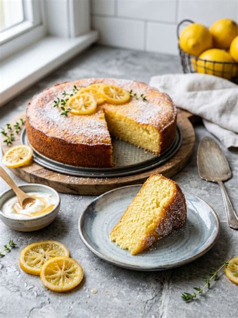 Flourless Lemon Greek Yogurt Cake Dish For All