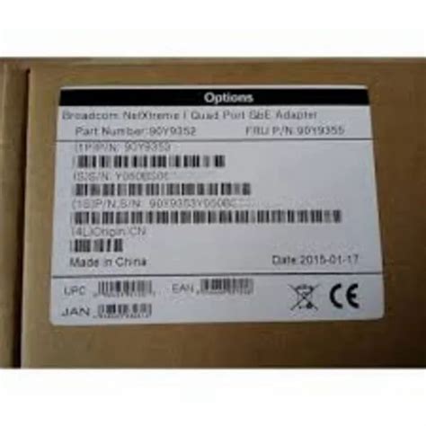 90Y9355 IBM BROADCOM NETXTREME Adapter For IBM System X Network Adapter 4 Ports At Rs