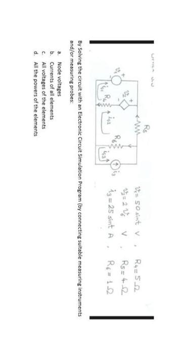 Solved By Solving The Circuit With An Electronic Circuit Chegg
