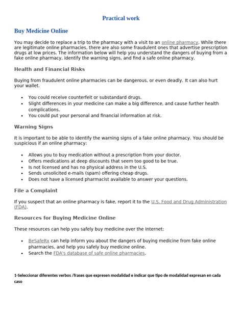 Practical Work Modals Pdf