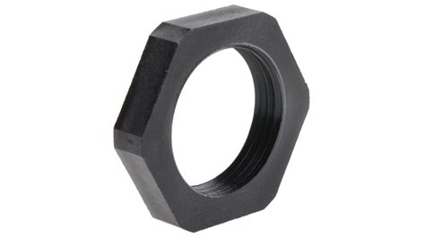 Pg16ln 2b Cmp Black Nylon Cable Gland Locknut Pg16 Thread Rs
