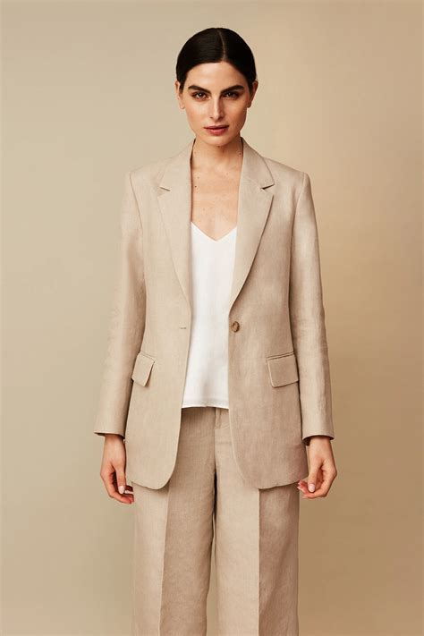 Linen Blazer Lu By María Worldwide