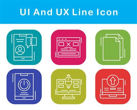 Ui And Ux Vector Icon Set 20655272 Vector Art At Vecteezy