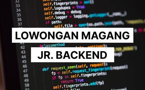 Lowongan Magang Jr Backend Laravel PHP 2023 BuildWithAngga