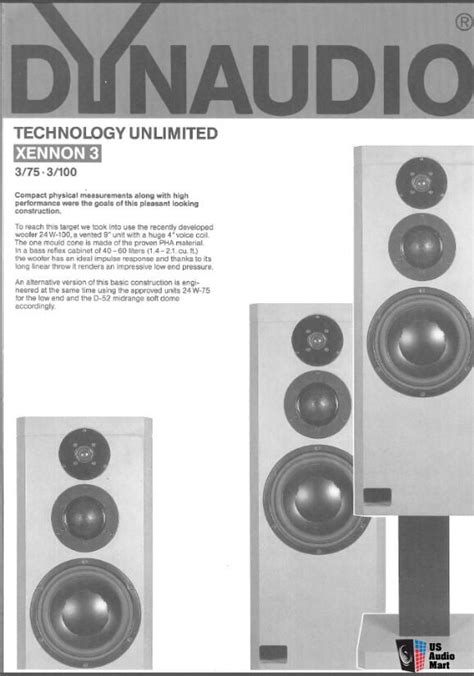 Dynaudio Xennon 3 Diy Speaker Kit 24w100 D76 D28 S Winter Speaker Build Project Photo