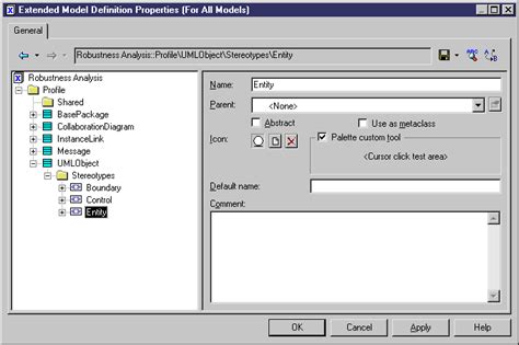 Create Object Stereotypes
