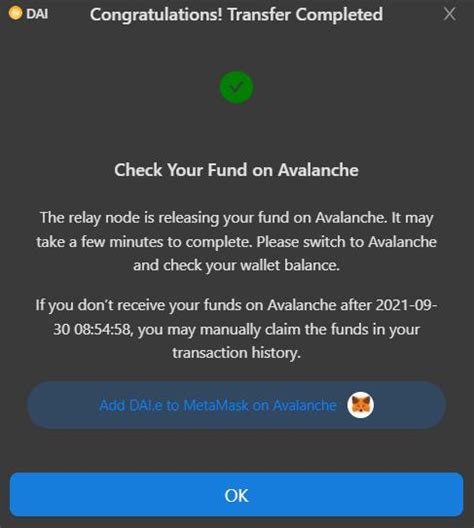 how to transfer tokens from ethereum to the avalanche network