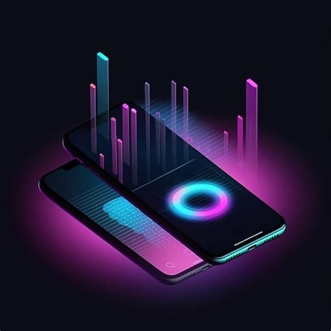 Premium Ai Image Application Of Smartphone With Business Graph And