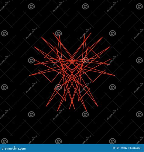 Abstract Geometric Shape Of Lines Vector Outline Illustration Stock Abstract Geometric Shape Of Lines Vector Outline Illustration Stock