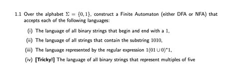 Solved Over The Alphabet Construct A Finite Chegg