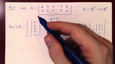 Basis Dimension Kernel And Image Youtube