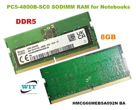 8gb Ddr5 1rx16 Pc5 4800b Sc0 Pc5 38400 Pc5 4800b Bus 4800mhz Voltage 1 1v Cl40 Form