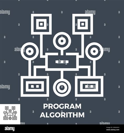 Program Algorithm Line Icon Stock Vector Image And Art Alamy