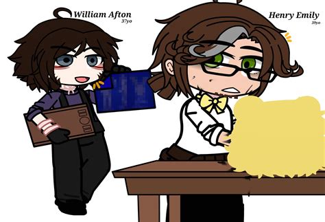 Henry Emily Fnaf Gacha Club William Afton X Henry Emily William
