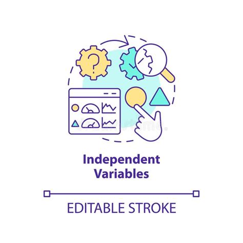 Independent Variables Blue Gradient Concept Icon Stock Illustration Illustration Of Icon