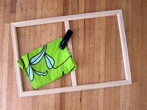 Tutorial How To Frame Fabric Quick Art Shiny Happy World
