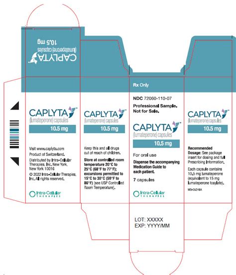 Dailymed Caplyta Lumateperone Capsule