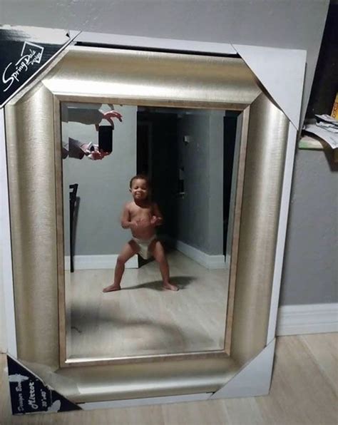 The Fun Factor Funny Photos Of People Mirror Reflection Mirror Photo