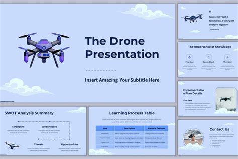 Free Drone PowerPoint Template PPT And Google Slides